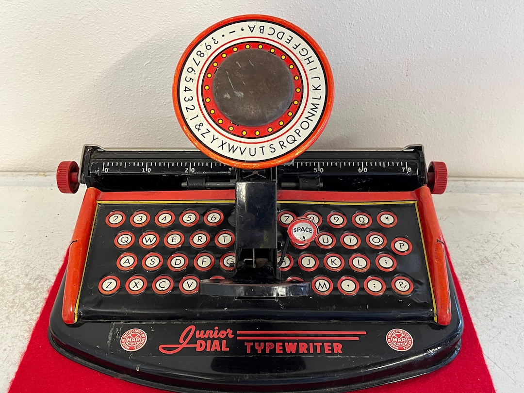 Vintage Junior Dial Typewriter by Marx Toys - Etsy