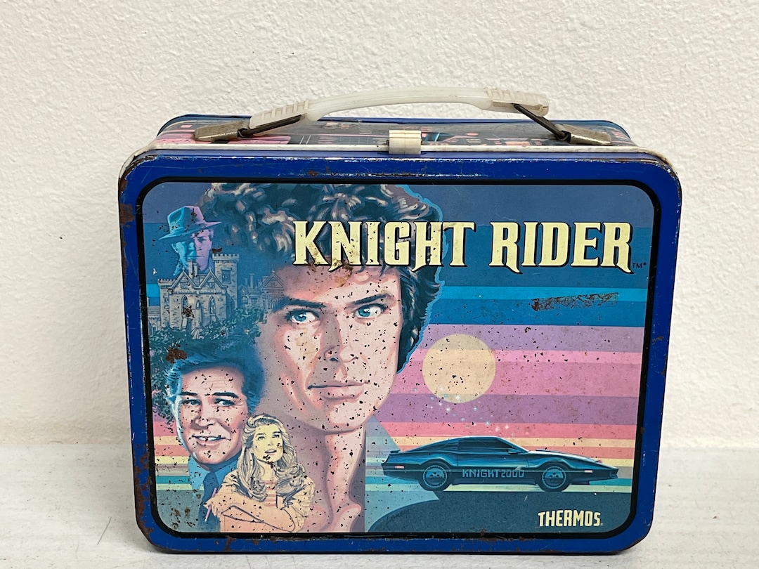 Vintage 1982 Knight Rider Blue Metal Lunch Box by Thermos Co - Etsy