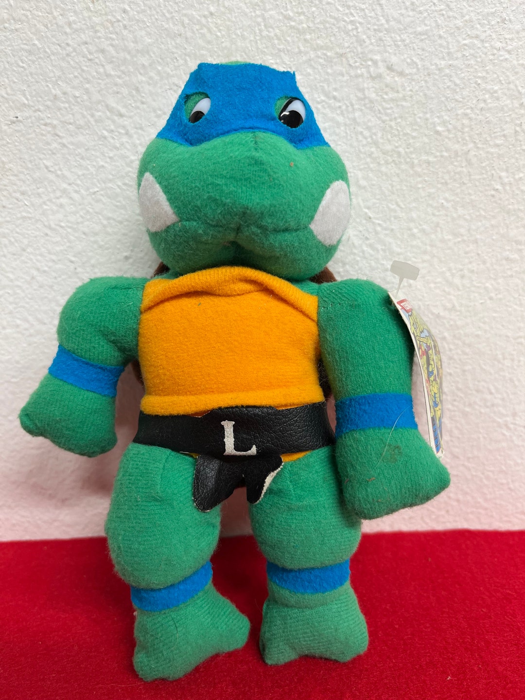 Vintage 1989 Teenage Mutant Hero Turtles Leonardo Small Plushie With ...