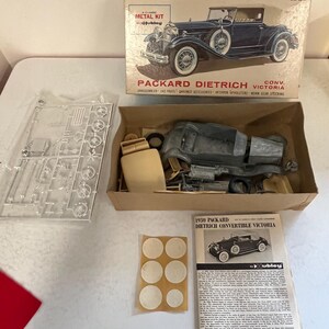 Vintage Packard Dietrich Classic Metal Model Kit in Box by Hubley - Etsy