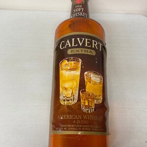 Rare Vintage Giant Calvert Whiskey Plastic Bottle Bank - Etsy