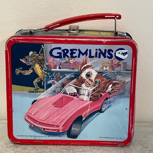 Vintage 1984 Gremlins Red Aladdin Industries Metal Lunch Box - Etsy