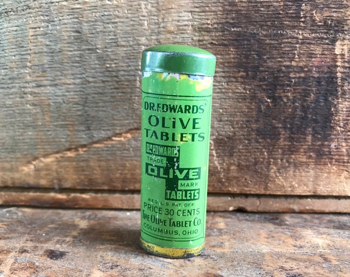 Vintage Dr. Edward's Olive Tablets Tin Laxative - Etsy