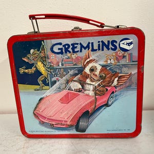 Vintage 1984 Gremlins Red Aladdin Industries Metal Lunch Box - Etsy