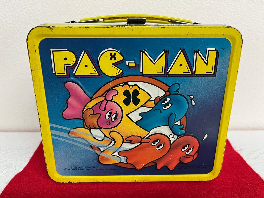 Vintage 1980 PAC Man Lunch Box by Aladdin Industries Inc - Etsy