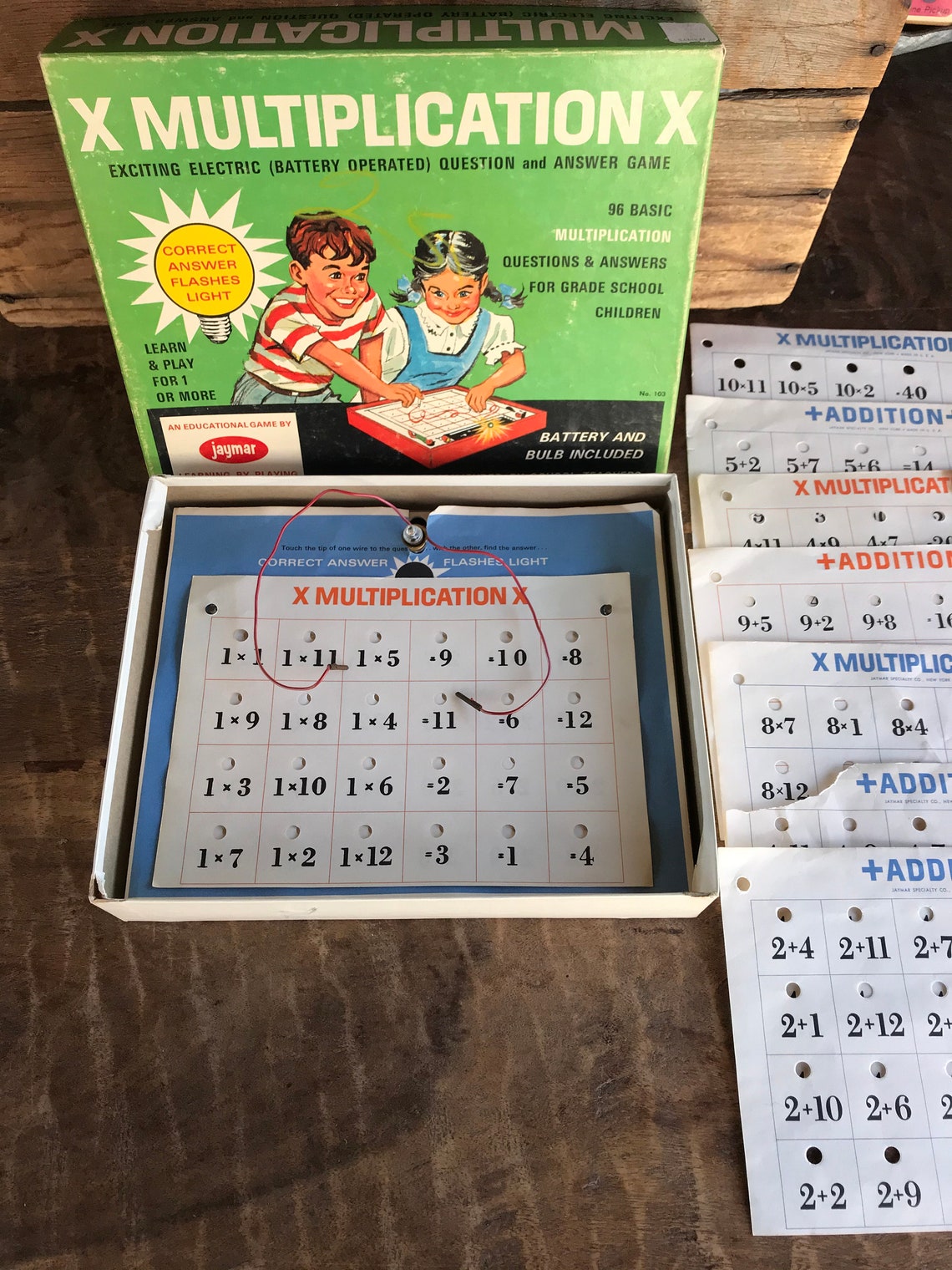 Vintage X Multiplication X Exciting Electronic Question and - Etsy