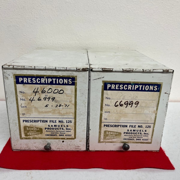 Prescription File Boxes - Etsy