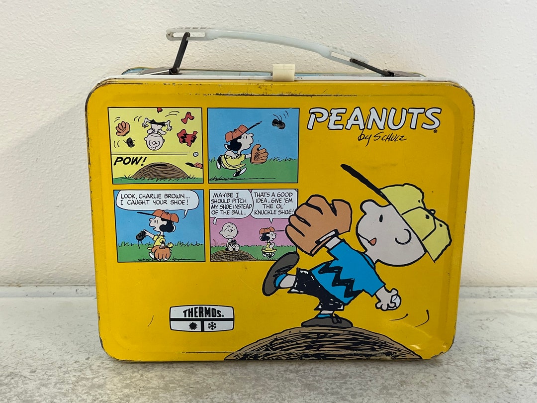 Vintage Peanuts Comic Strip Lunch Box by Thermos Co - Etsy