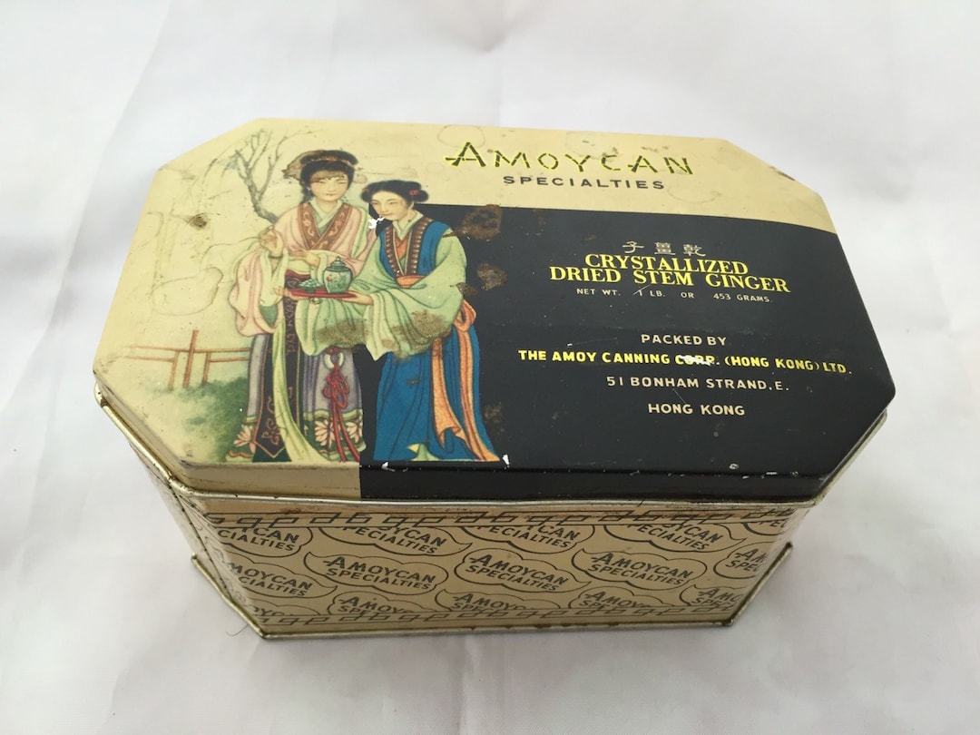 Vintage Amoycan Dried Ginger Tin - Etsy