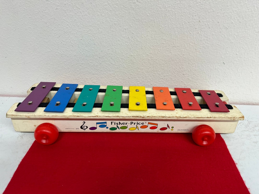 Vintage 1978 Fisher Price Pull A Tune Xylophone Musical Pull Toy - Etsy