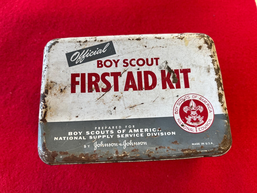 Vintage Official Boy Scout First Aid Kit Metal Box - Etsy