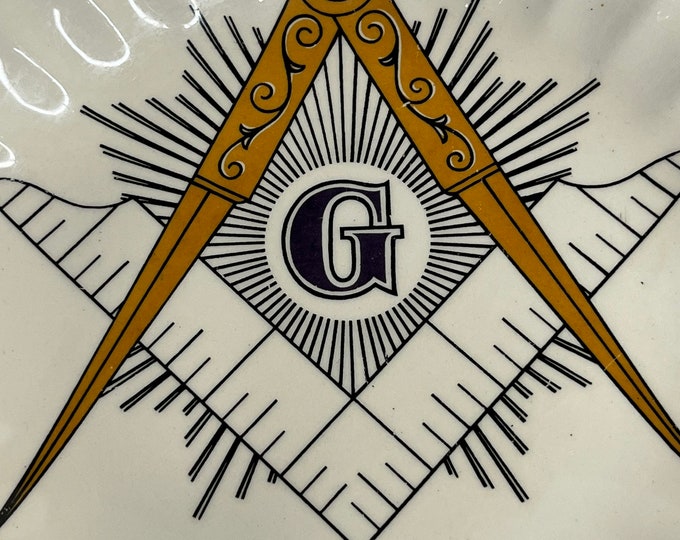 Vintage Masonic Symbol Ceramic Plate Freemasonry - Etsy