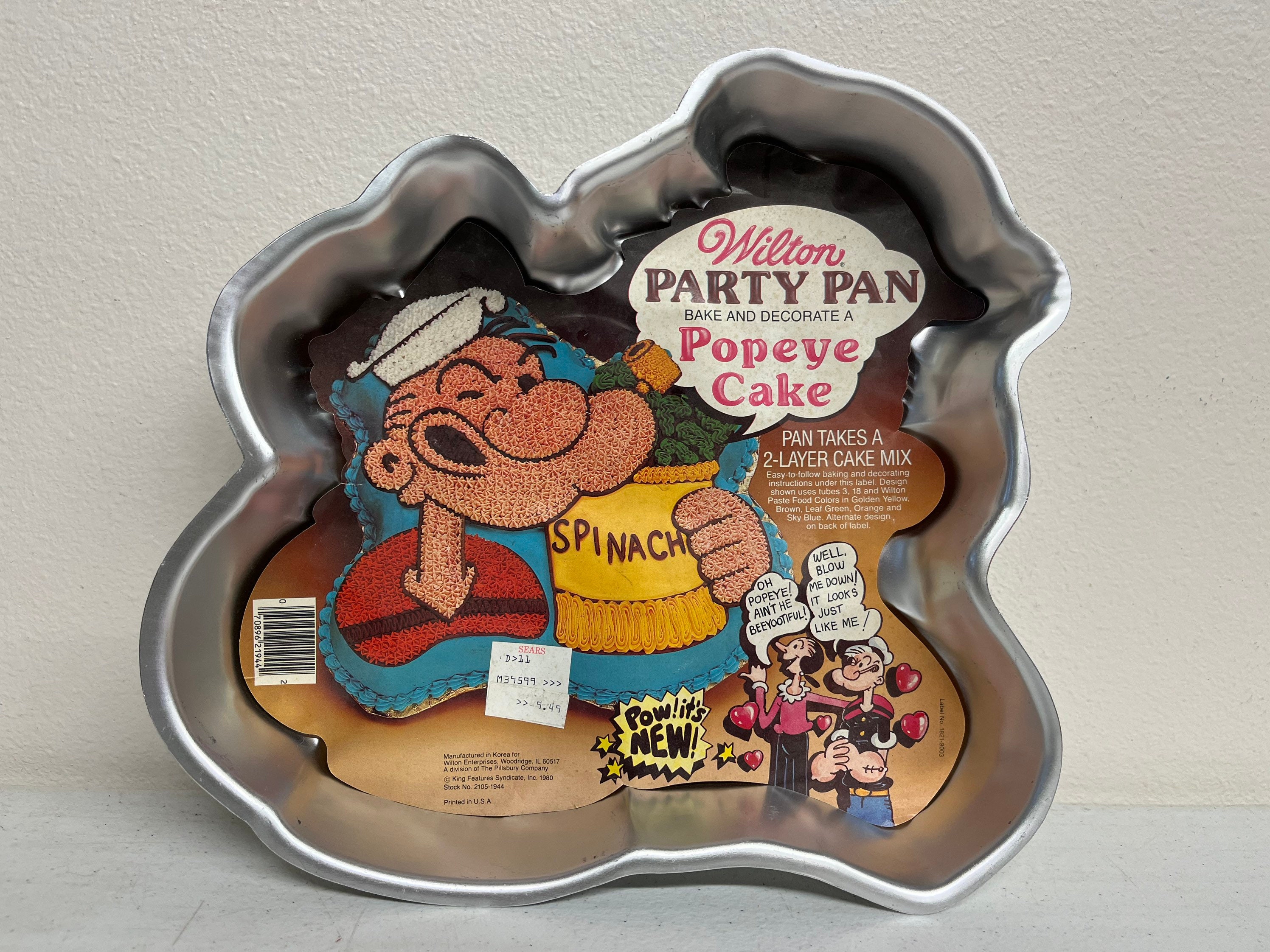 Popeye Spinach Label