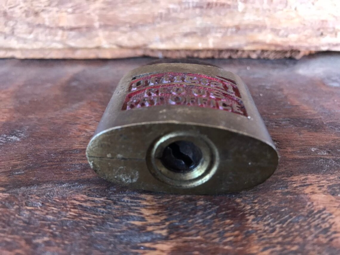 Vintage Official Reg US Pat Office Lock No Key - Etsy Canada