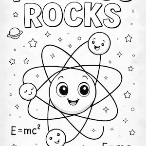 Printable Science Coloring Pages for Kids – STEM Activity Bundle ...