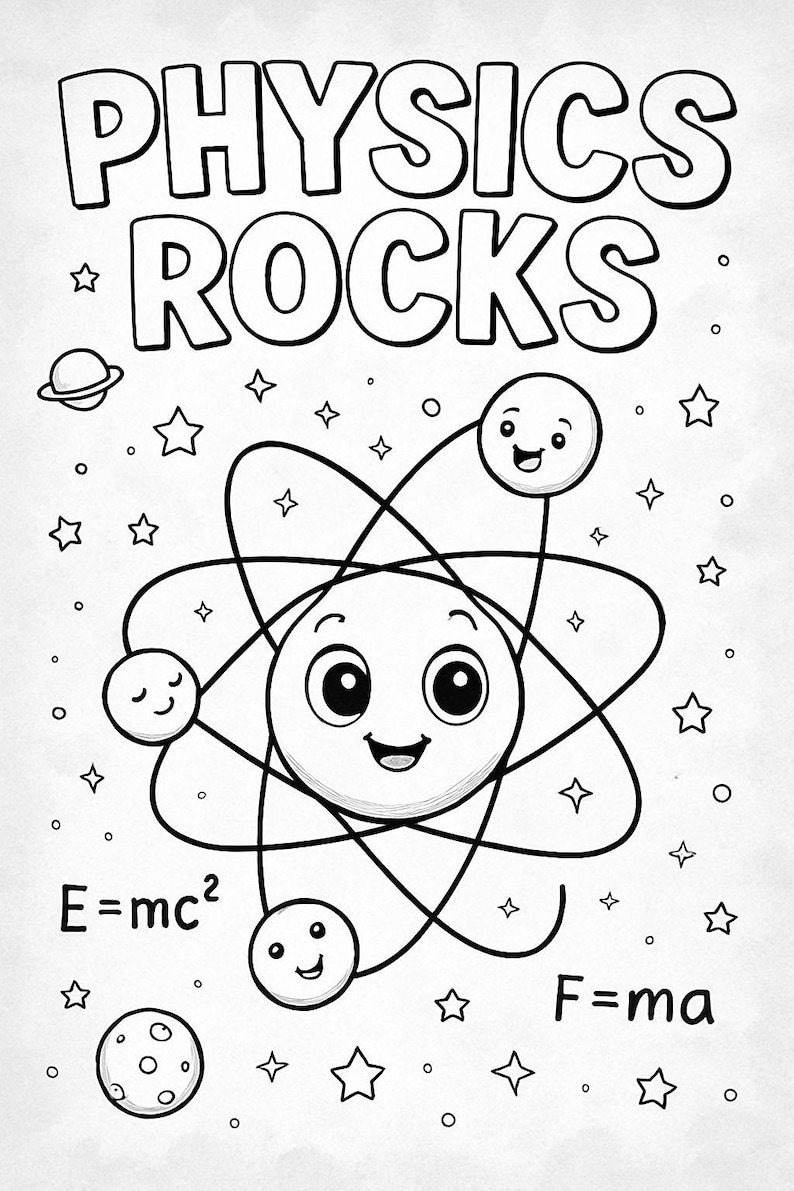 Printable Science Coloring Pages for Kids – STEM Activity Bundle ...