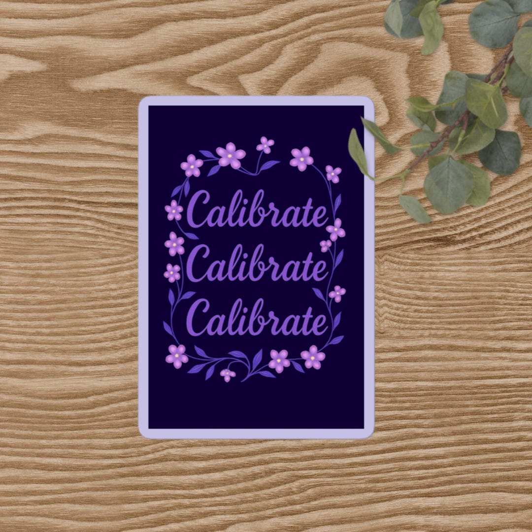 Funny Science Lab Sticker: Calibrate - Analytical Chemist STEM Decal - Etsy