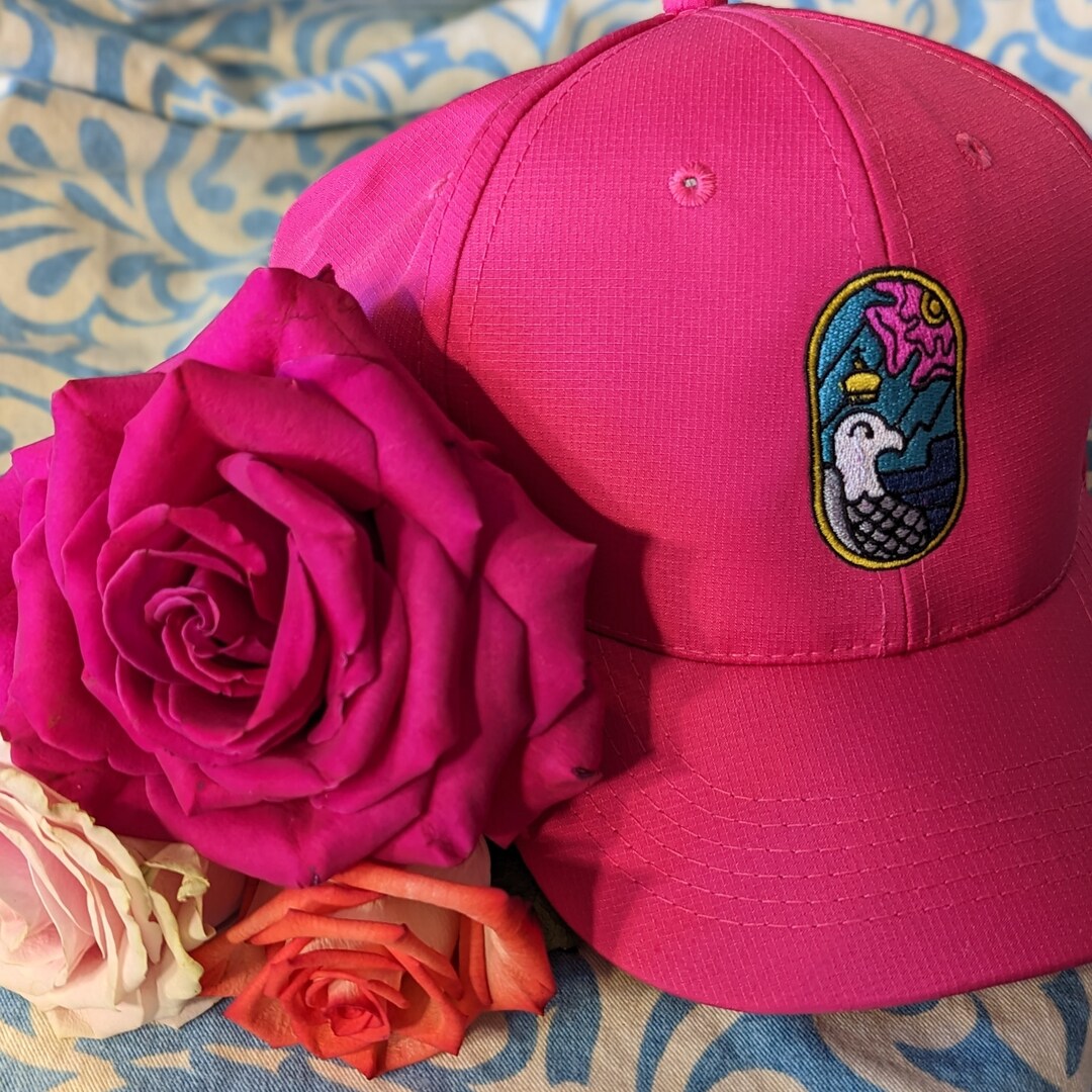 Hot Pink "flavor Over Flash" Baseball Cap | Support Small Business Hat ...