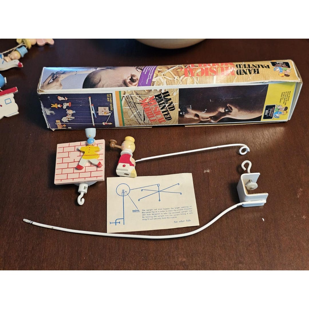 VTG Originals by Irmi Nursery Hand Painted Circus #131 Baby Crib Mobile ...