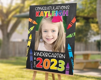 Girl Preschool Graduation Sign Printable Last Day of Preschool - Etsy