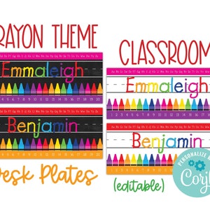 Editable Desk Plate Template, Welcome Back to School Name Plates ...