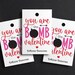 Hot Chocolate Bomb Tag, Valentine's Day Tag, You're the Bomb, Bath Bomb ...