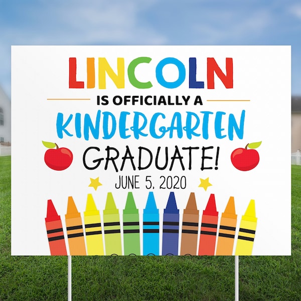 Kindergarten Quarantine Graduation Sign - Etsy