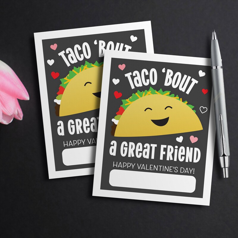 Taco Valentine Card - Etsy