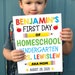 First Day of Homeschool Sign, Printable Sign, Personalized School Sign ...