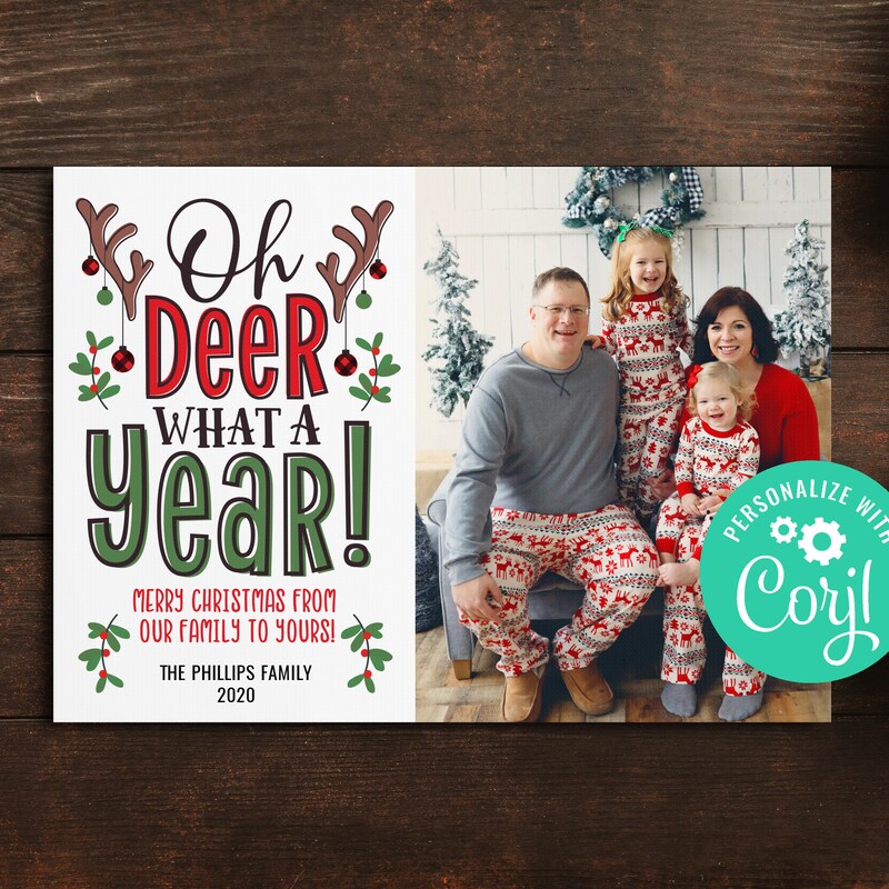 Christmas Card Template 2024 - Etsy