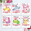 Axolotl Valentine Card, Amphibian Themed School Valentine, Printable ...