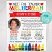 Editable Meet the Teacher Template, Welcome Back to School Sheet ...