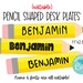 Editable Pencil Desk Plate Template, Welcome Back to School Name Plates ...