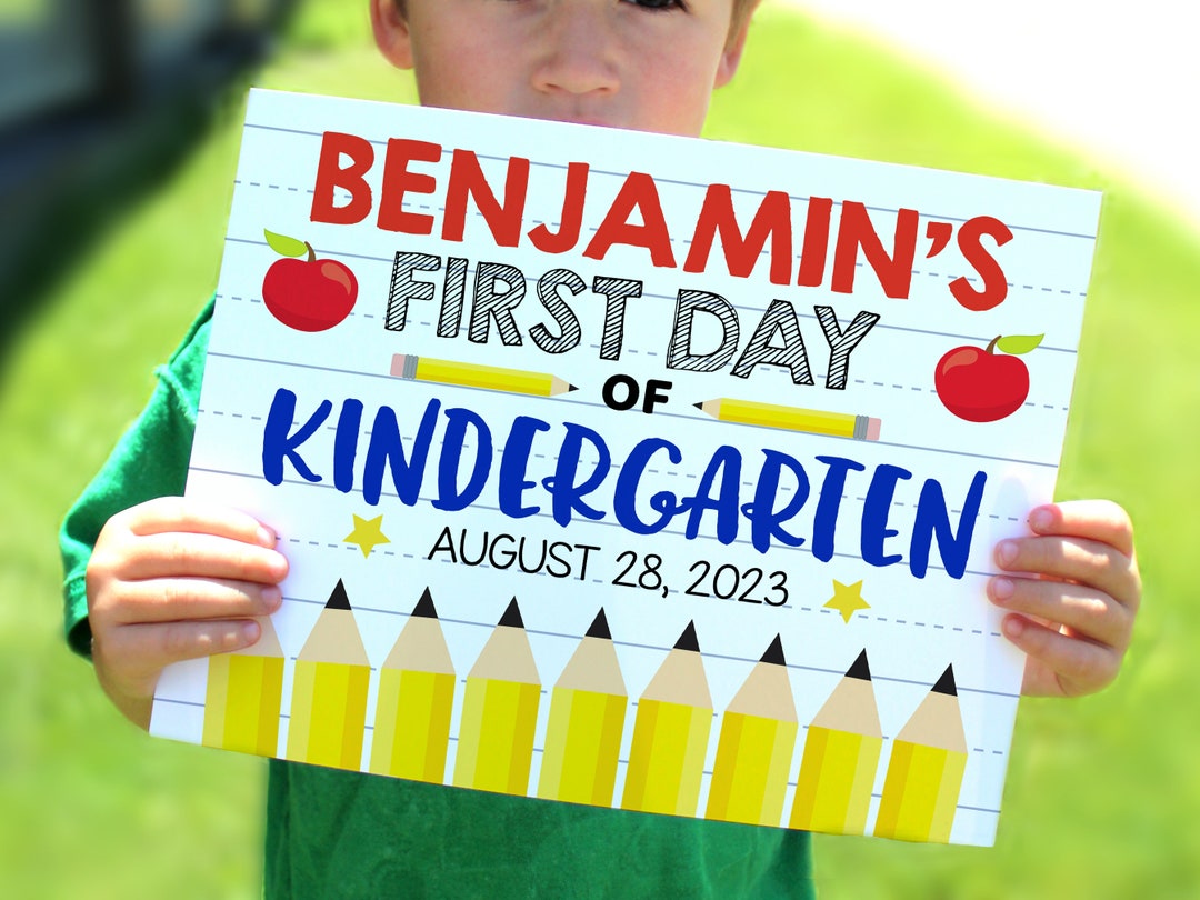 Editable Back to School Sign, Printable Sign, Personalized Sign, First ...