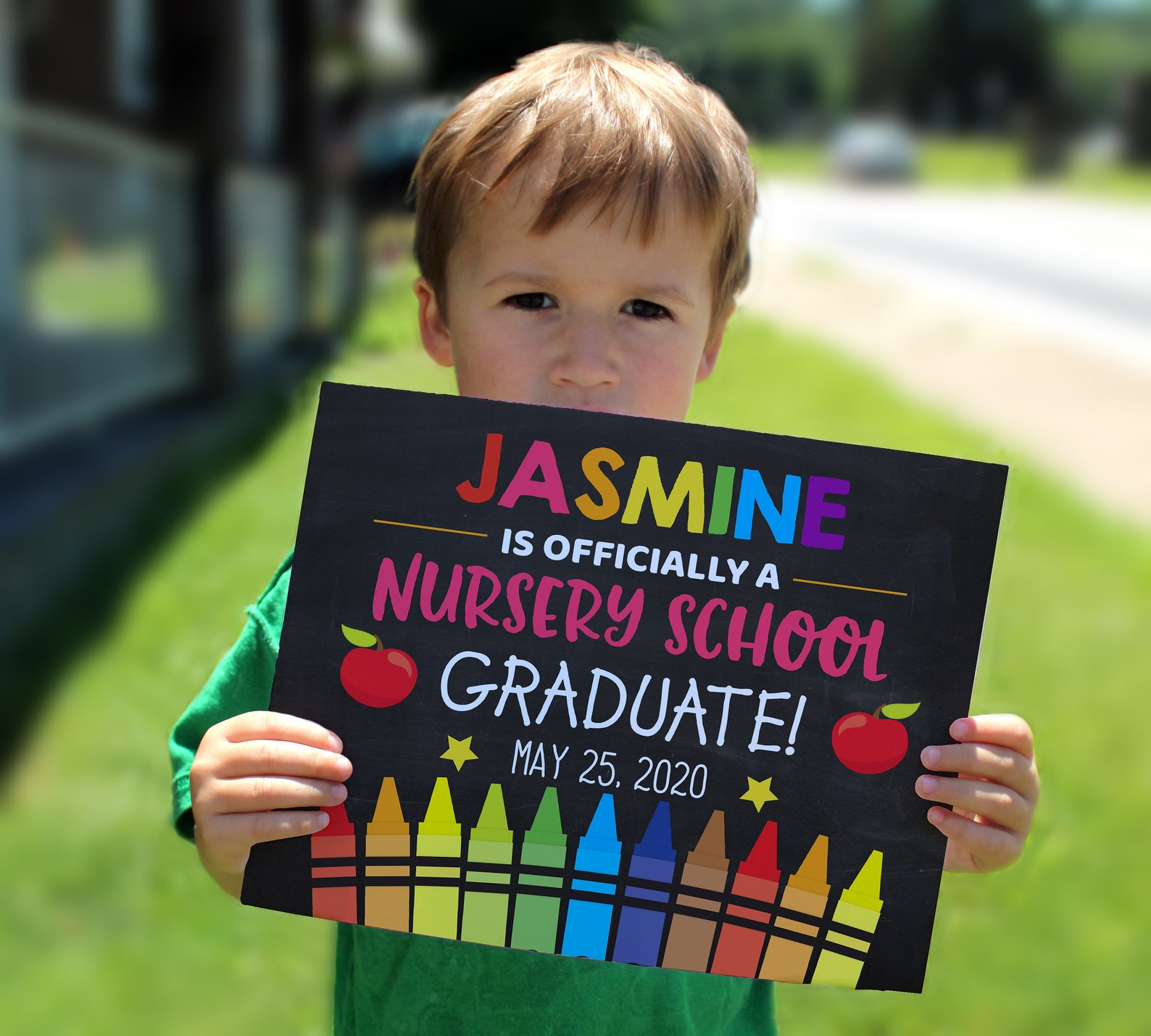 Printed Graduation Diploma, Personalized School Sign, Graduation Print ...