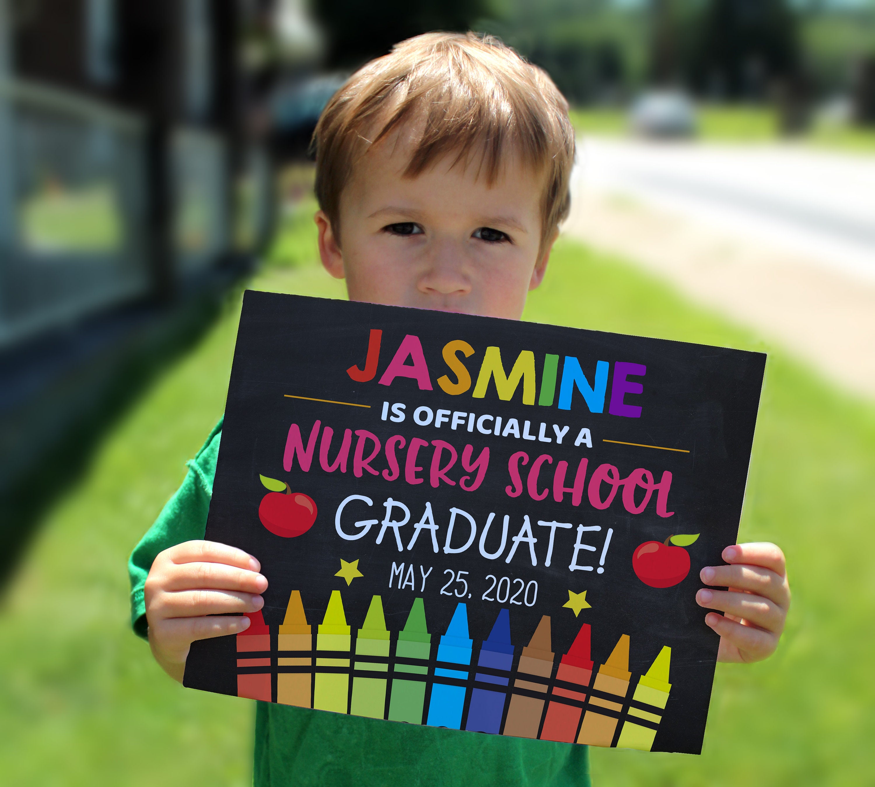 Printed Graduation Diploma, Personalized School Sign, Graduation Print ...