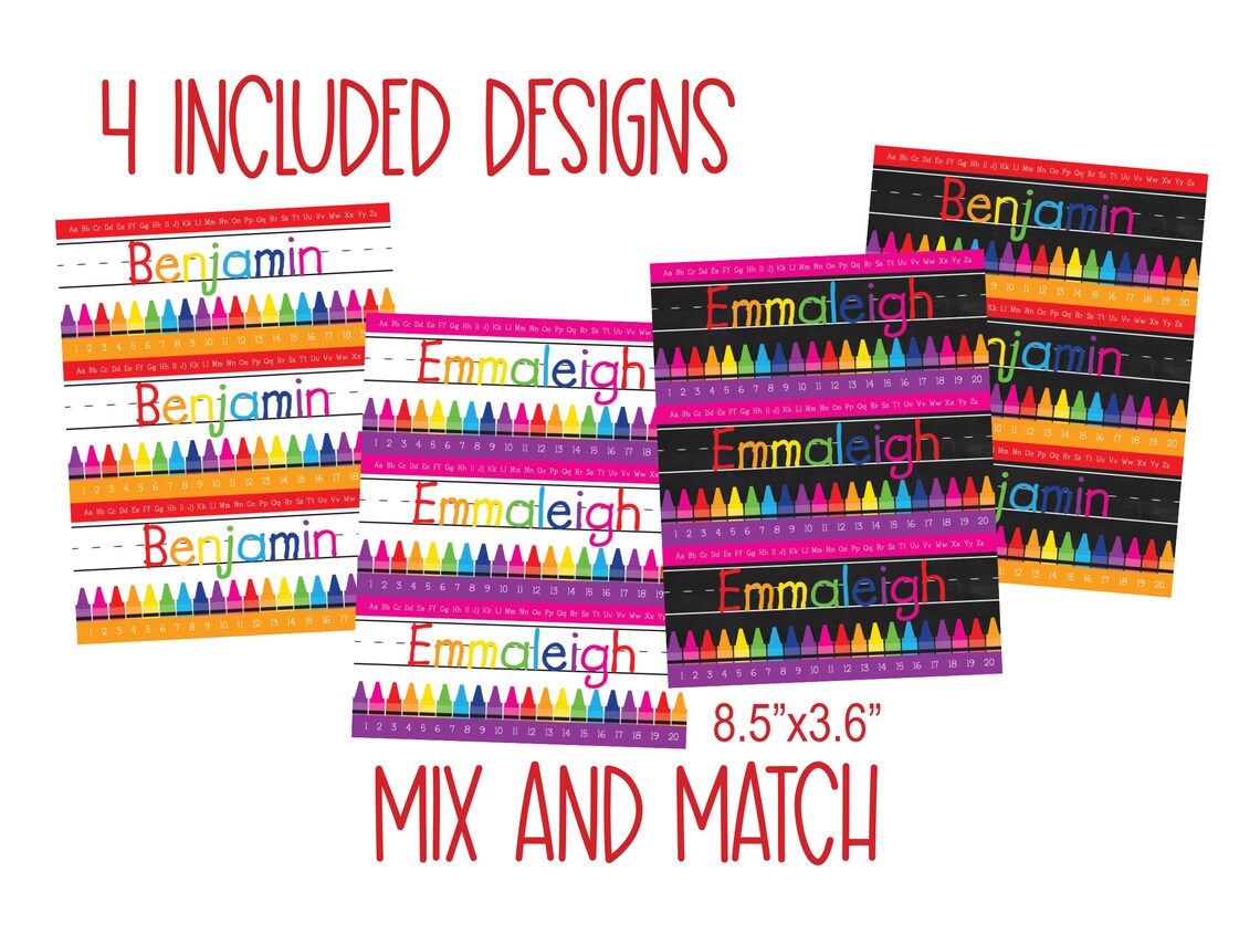 Editable Desk Plate Template Welcome Back to School Name - Etsy