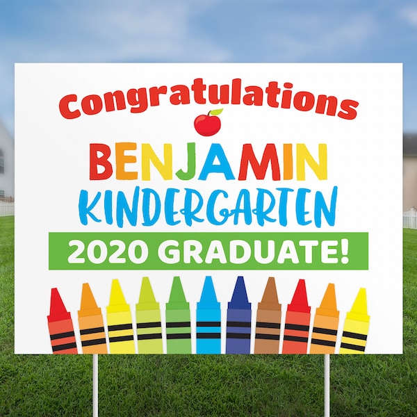 Kindergarten Quarantine Graduation Sign - Etsy