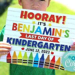 Last Day of School Sign Printable, Editable School Sign Template, End ...