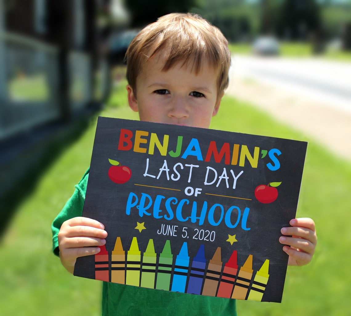 Editable Last Day of School Sign Chalkboard Printable Sign - Etsy