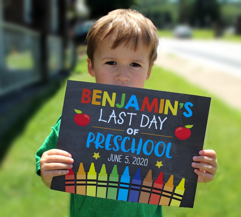 Editable Last Day of School Sign Chalkboard Printable Sign - Etsy