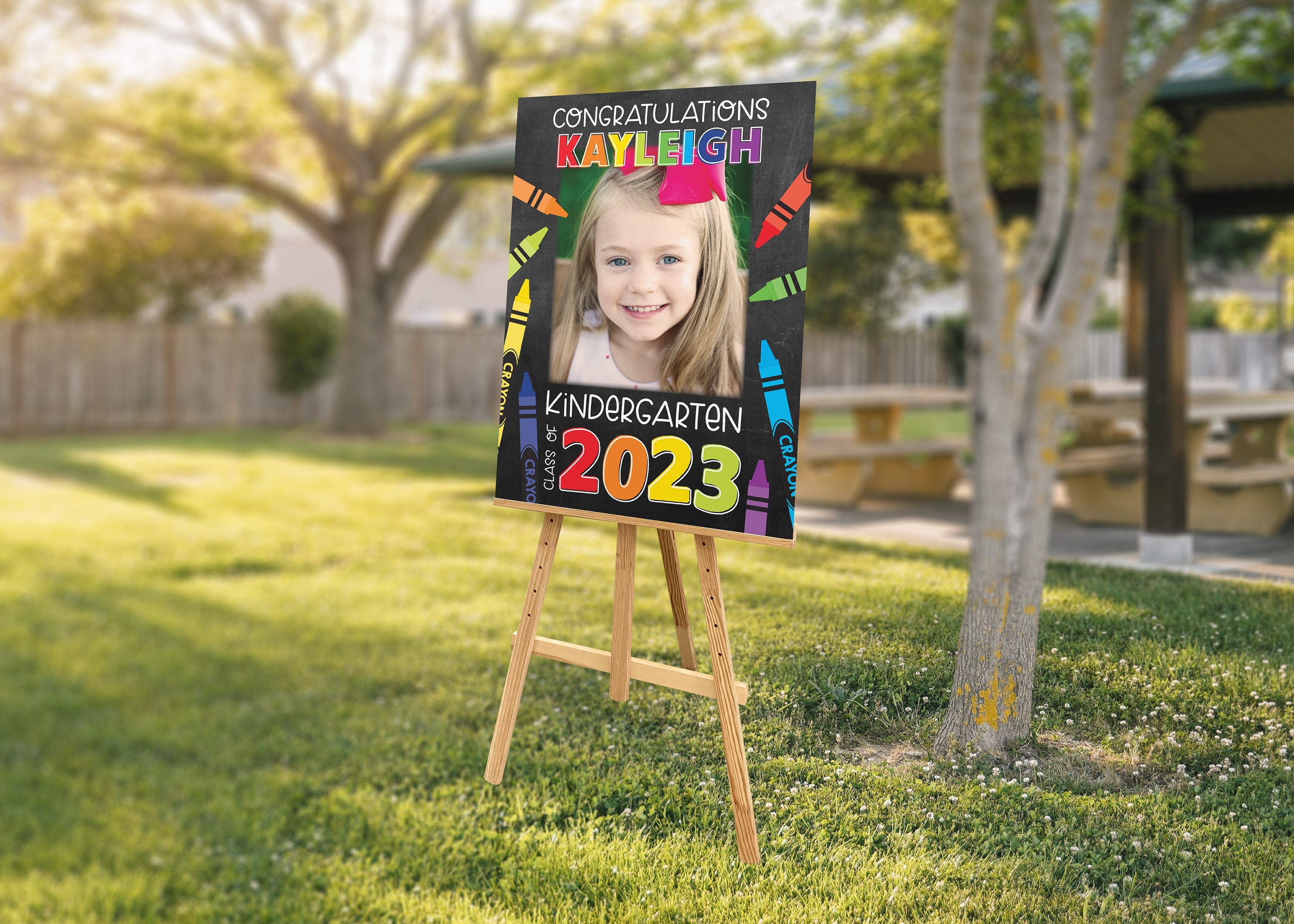 Class of 2024, Kindergarten Graduation Photo Sign, Grad Party Welcome ...