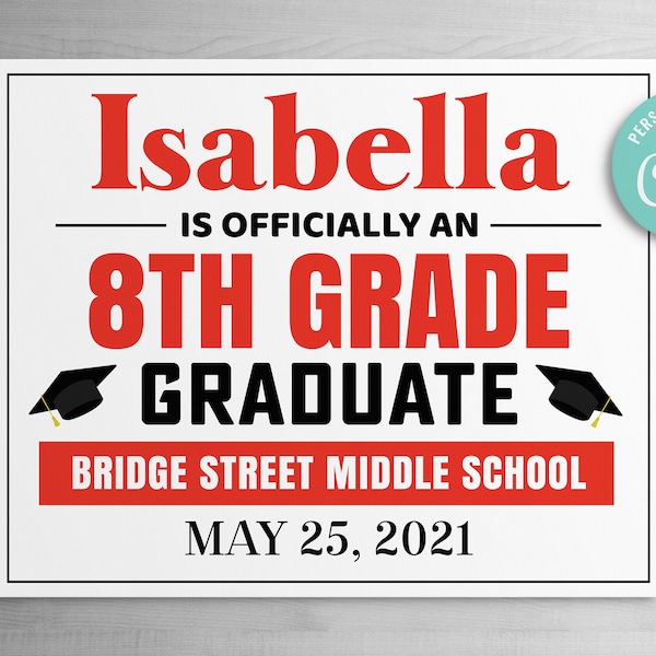 8th Grade Graduation - Etsy