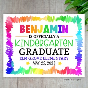 Editable Last Day of School Sign Template, Kindergarten Graduation ...