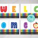 Editable Welcome Banner School Bunting Letters Personalized - Etsy