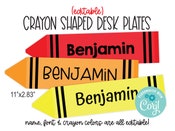Crayon Cubby Label for Daycare or Prek, Editable in Canva - Etsy Canada