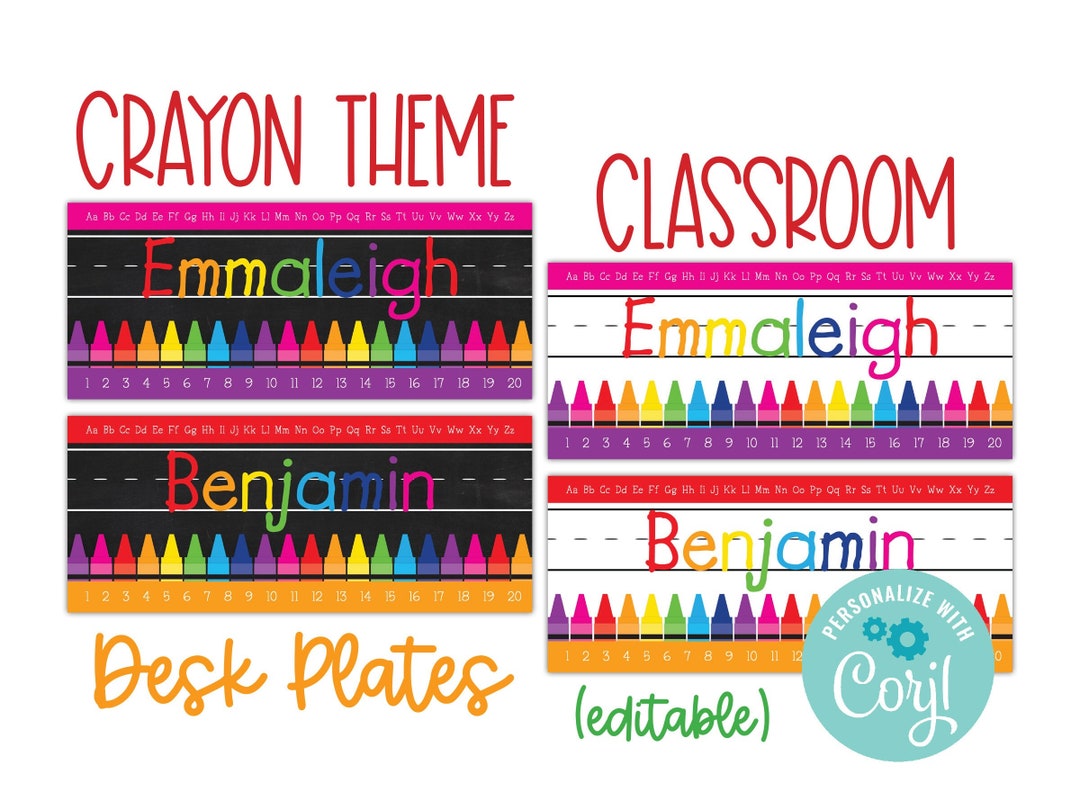 Editable Desk Plate Template, Welcome Back to School Name Plates ...
