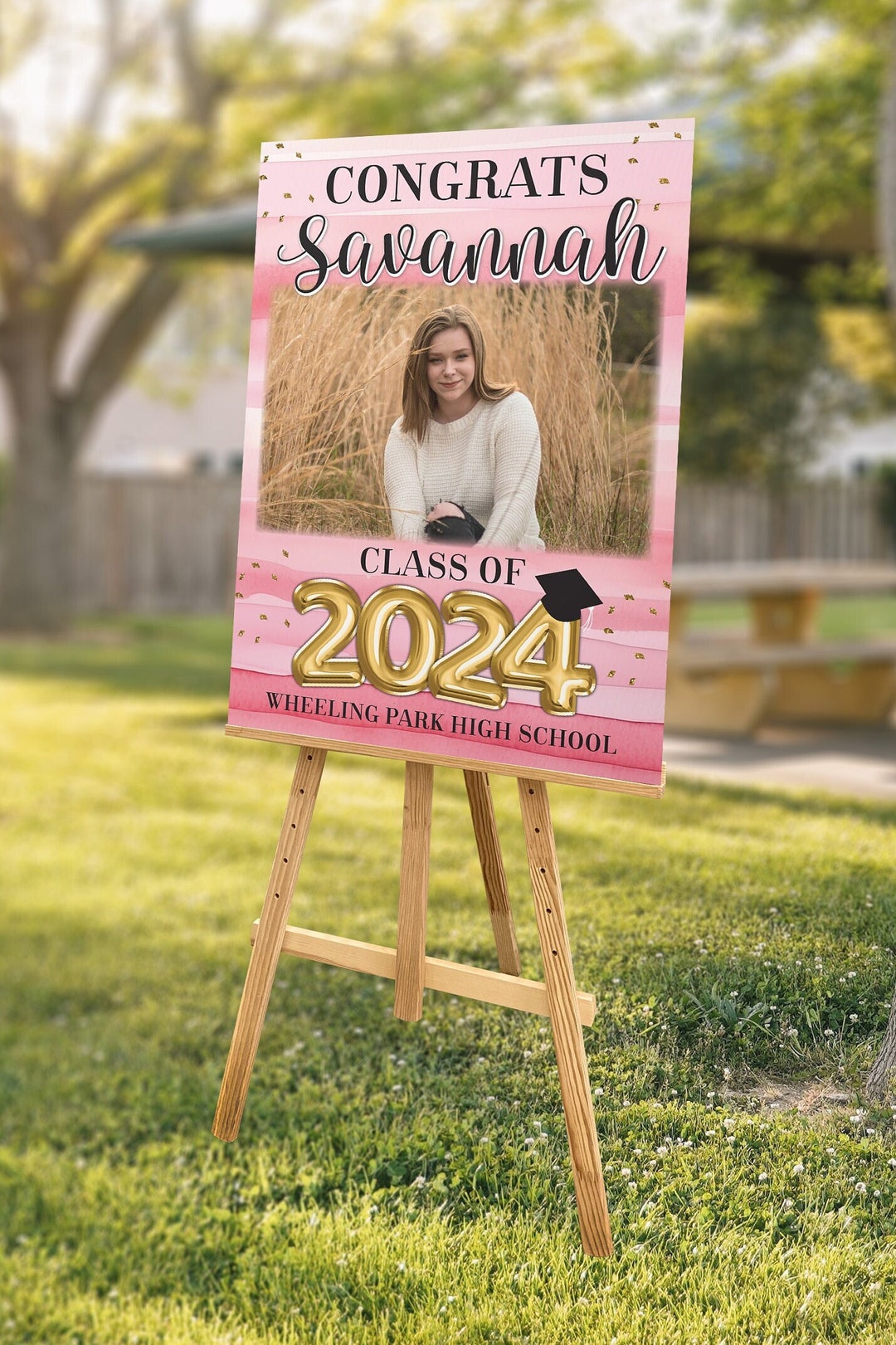 Class of 2024, Graduation Photo Sign Congrats, Senior Grad Party ...