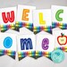 Editable Welcome Banner School Bunting Letters Personalized - Etsy