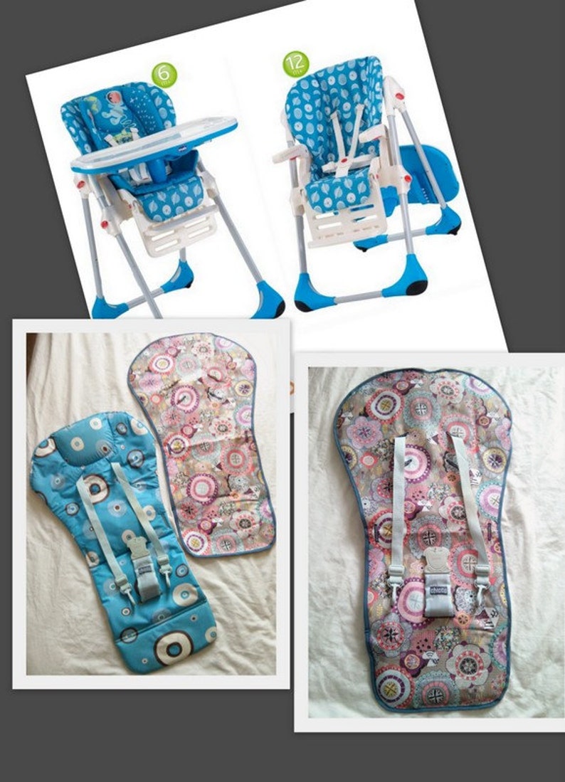 PDF Pattern High Chair Cover / Patron Et Tuto PDF Housse Chaise Haute ...